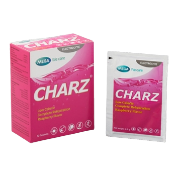CHARZ Raspberry Oral Rehydration Formula by MegaWeCare