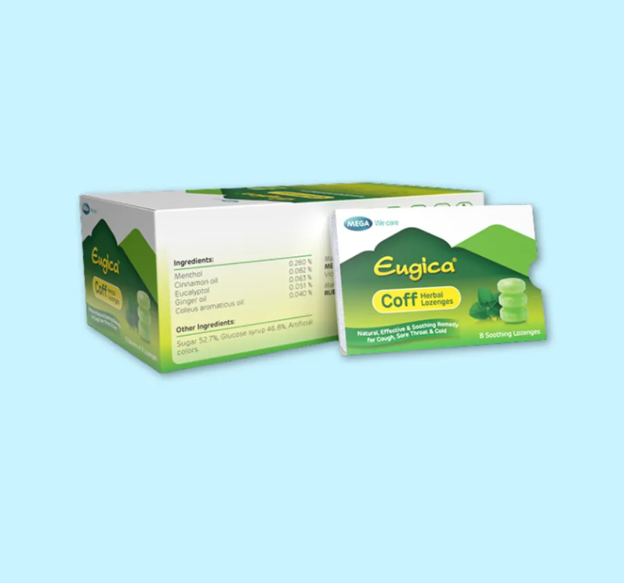 Eugica Coff Herbal Lozenges: Natural Cough Relief | MegaWeCare
