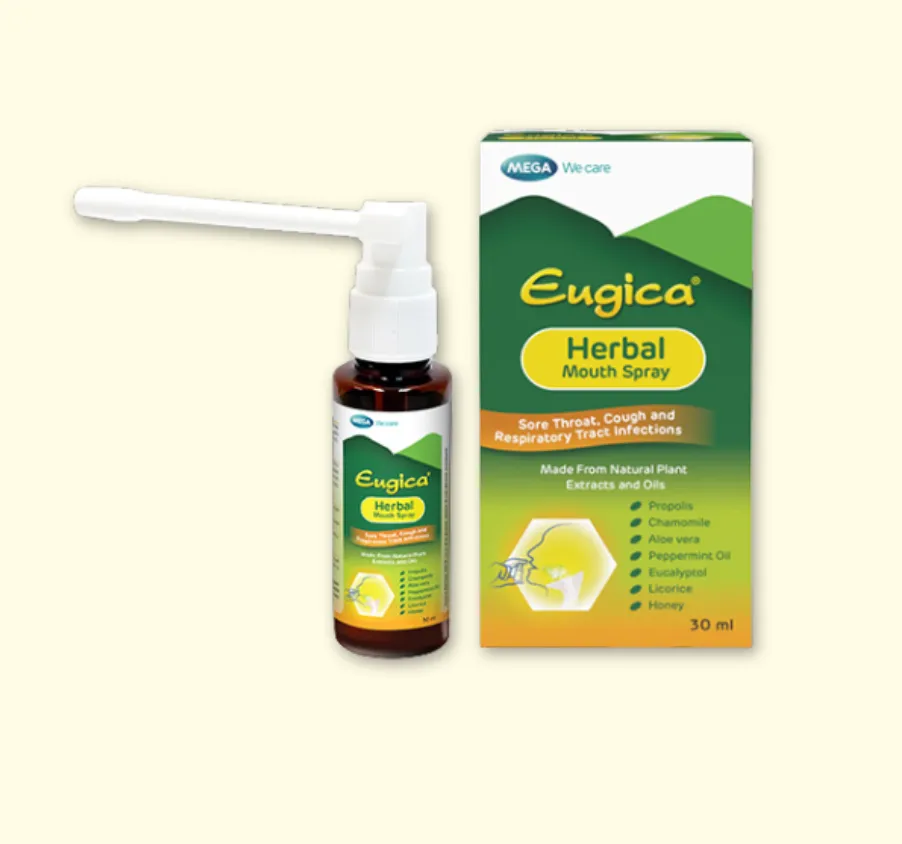 EUGICA Mouth Spray: Natural Relief for Sore Throat | MegaWeCare