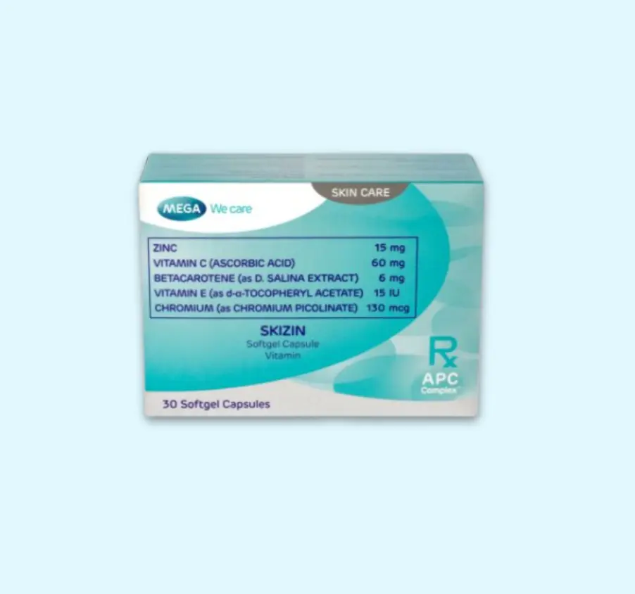 Skizin: Zinc + Vitamin C + Betacarotene | Skin Care | MegaWeCare